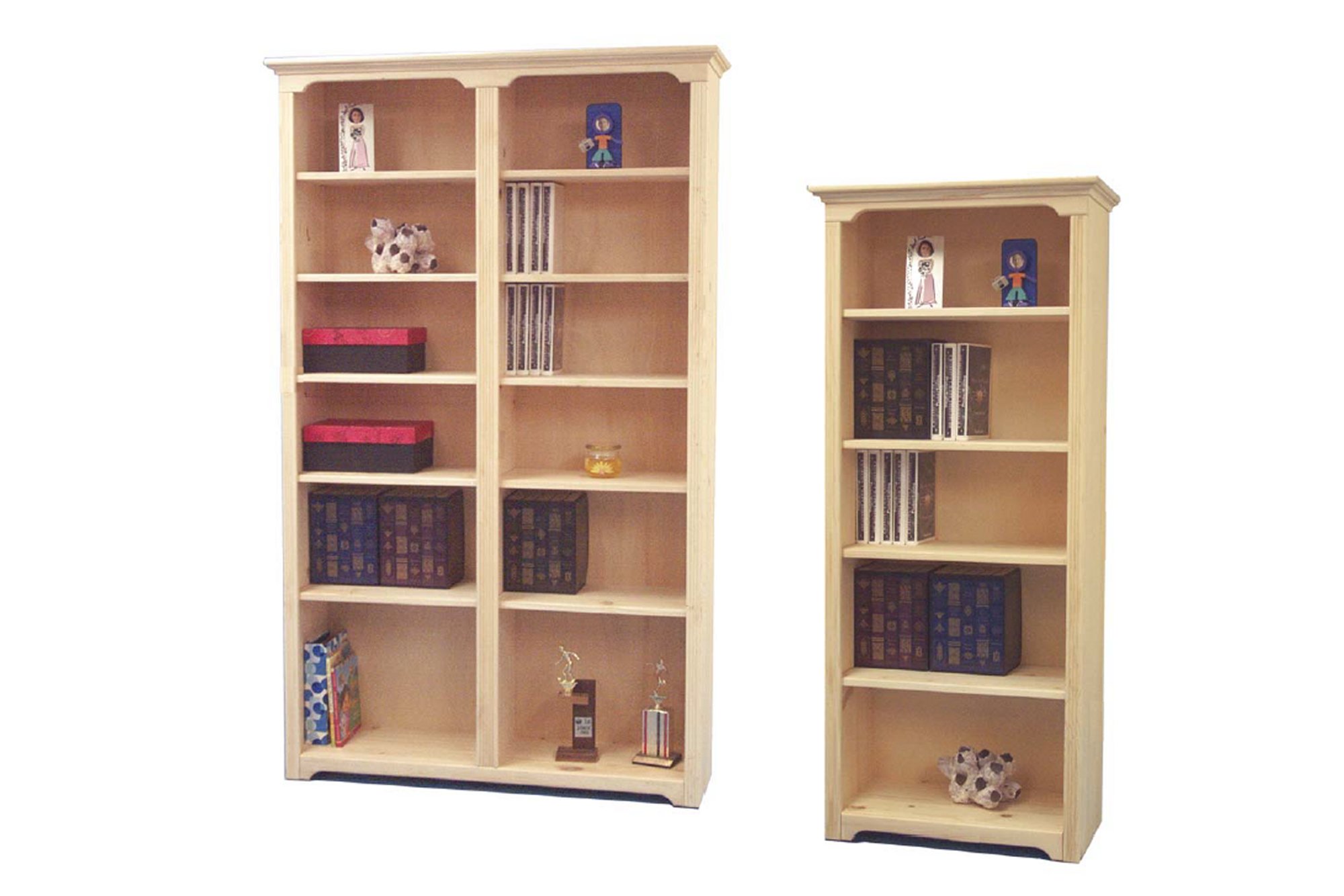 Wood Bookcases - Made in San Diego