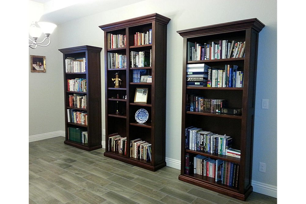 Wood Bookcases - Made in San Diego